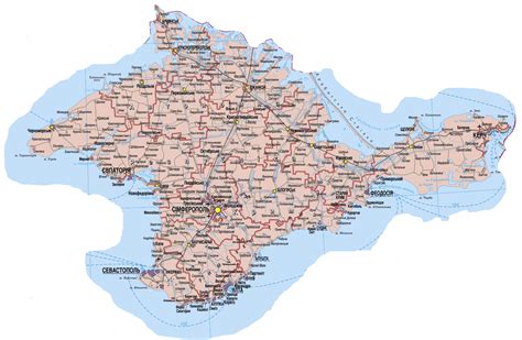 Карта АР Крым Границы республики границы районов на карте Ua Maps