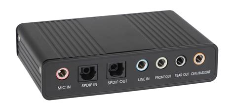 C-MEDIA CM6206 5.1 USB Audio Sound Card Line-In & Line-Out Bass ...