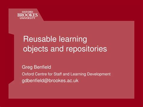 Ppt Reusable Learning Objects And Repositories Powerpoint