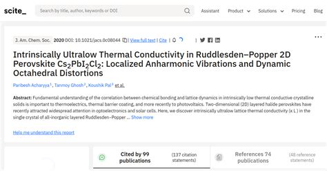 Intrinsically Ultralow Thermal Conductivity In Ruddlesdenpopper 2d