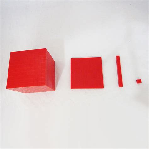 ชุดบล็อก Base Ten สีแดง Base Ten Set Alterace