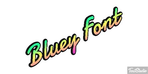 Bluey Font Font Animated GIF Logo Designs