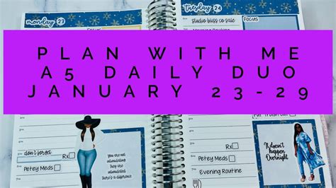 Plan With Me A Daily Duo January YouTube