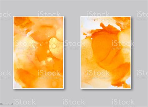 추상적인 다채로운 수채화 배너 세트 디자인 손으로 그린 추상 페인트 브러쉬 선 세트 수채화 요소 배너 인사말 카드 또는 초대장 템플릿 0명에 대한 스톡 벡터 아트 및 기타