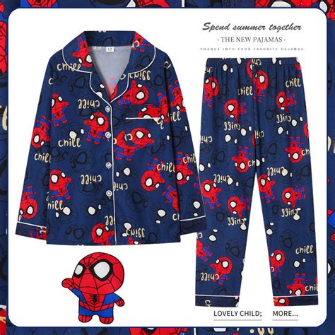 Homem Aranha Crianças Pijamas Adolescente Dos Desenhos Animados Sanrio