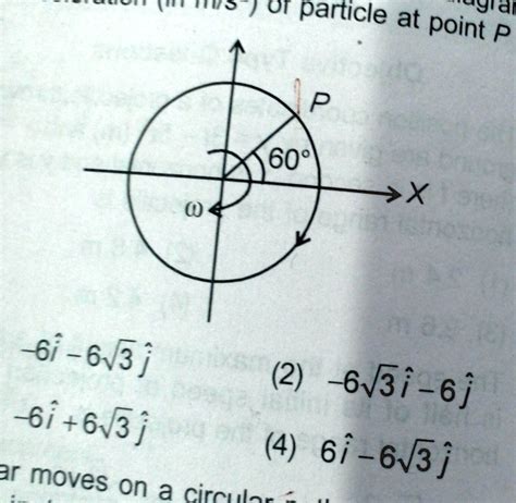 solved a particle moving in a circle of radius r 3m with an angular