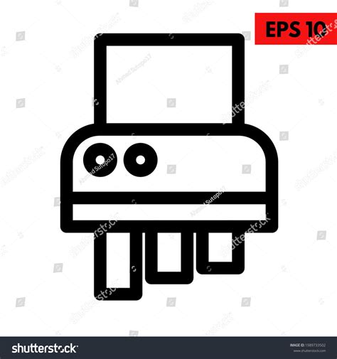 Illustration User Interface Print Icon Stock Vector Royalty Free 1989733502 Shutterstock
