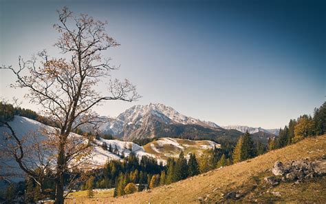 Осень в горах обои для рабочего стола картинки фото