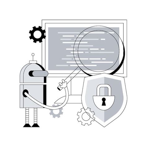 Premium Vector Industrial Cybersecurity Abstract Concept Vector Illustration