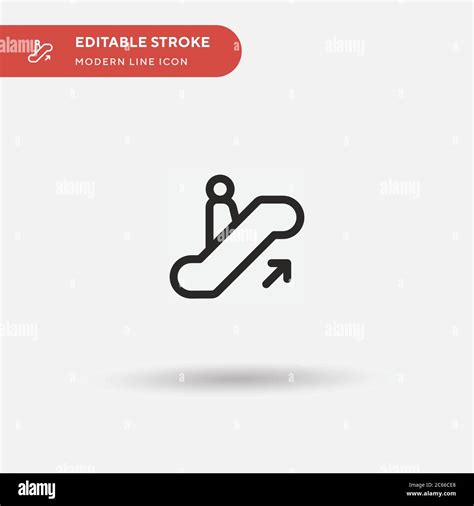 Escalator Down Simple Vector Icon Illustration Symbol Design Template For Web Mobile Ui Element