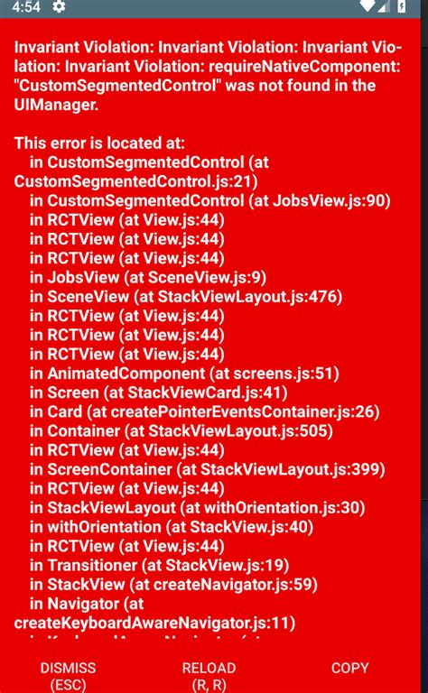 Custom Segmented Control Not Found In Android Issue 10 Wix
