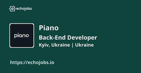 Piano Is Hiring Back End Developer Kyiv Ukraine Ukraine Gcp React Javascript Nodejs Mysql