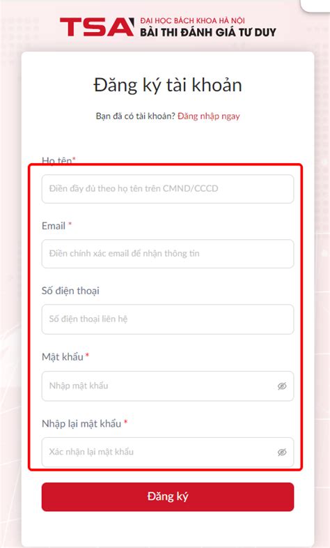 Cách đăng ký thi đánh giá năng lực ĐHQG chi tiết
