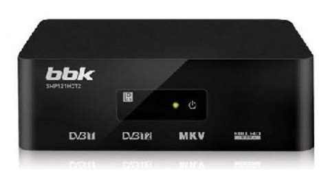 Характеристики Ресивер DVB-T2 BBK SMP121HDT2, черный (808141) смотреть ...