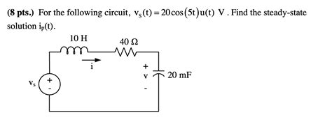 solved 8 pts for the following circuit