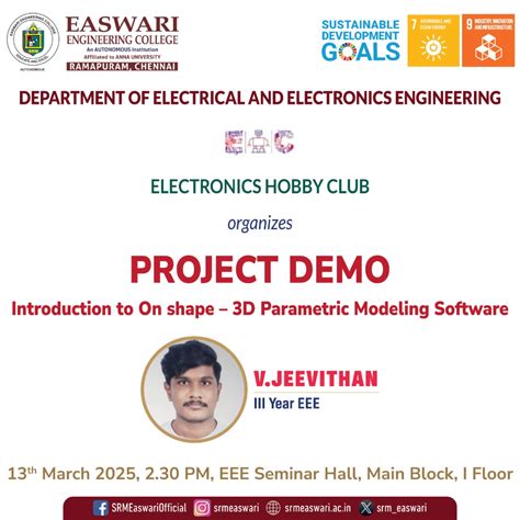 Introduction To On Shape 3d Parametric Modeling Software Srm Easwari