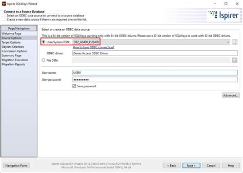 IBM DB AS ISeries ODBC Connection Tuning Ispirer Knowledge Base