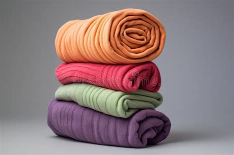 Wet Twisted Towels Generate Ai Stock Image Image Of Household Bottle 318080047