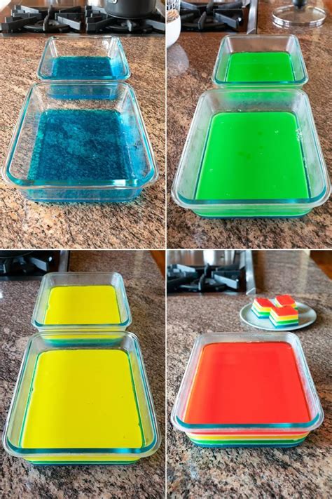 Rainbow Jello Onolicious Hawaiʻi Recipe Rainbow Jello Layered