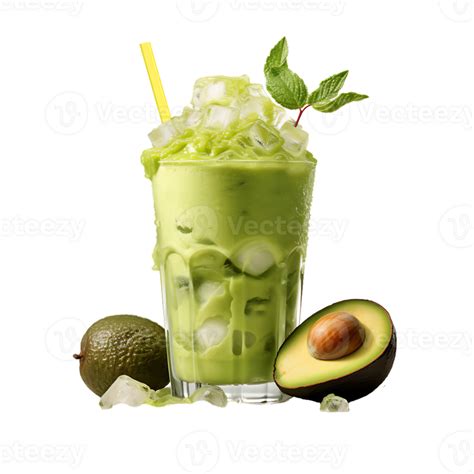 Closeup Shot Of An Avocado Drink Juice And Smoothie Perfect For Drink