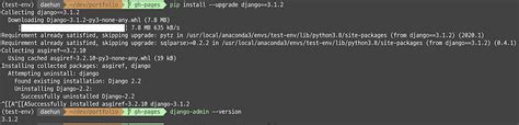 Python Pip 패키지 업그레이드 Upgrade Django
