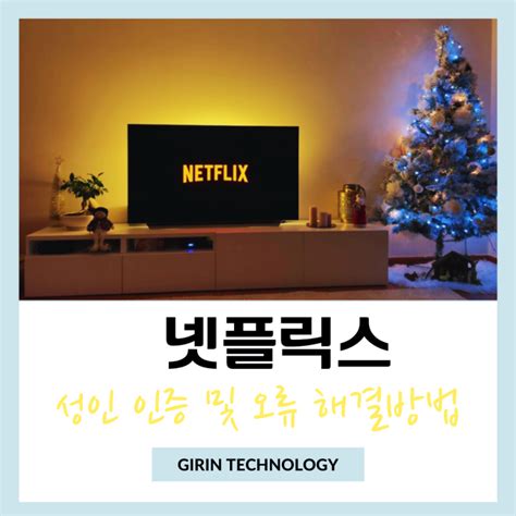 넷플릭스 성인인증 및 연령인증 방법부터 오류 해결까지 네이버 블로그