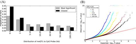 Mqtls Are Preferentially Close To Cpg Sites A Distribution Of The