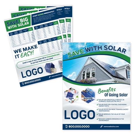 Solar Flyer Design Solar Print Marketing Services Footbridge Marketing