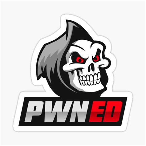 cyber security hacker pwned red sticker for sale by clubtee