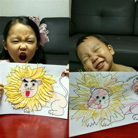 [엄마표 홈스쿨] 인천 아가월드 명작 오즈의 마법사 읽고 사자만들기 네이버 블로그