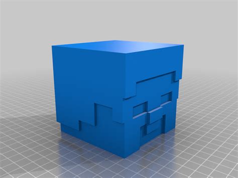 Free 3d File Minecraft Steve Head 🎲 ・template To Download And 3d Print・cults