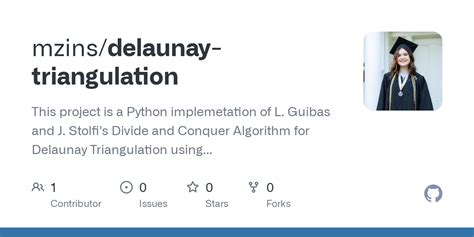 github mzins delaunay triangulation this project is a python