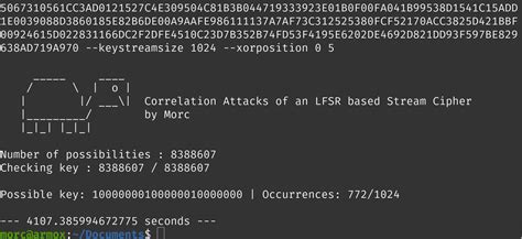 github m0rc lfsr correlation attack correlation attacks of an lfsr