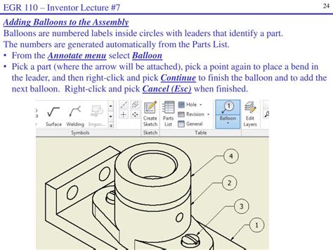 Ppt Egr 110 Inventor Lecture 7 Powerpoint Presentation Free