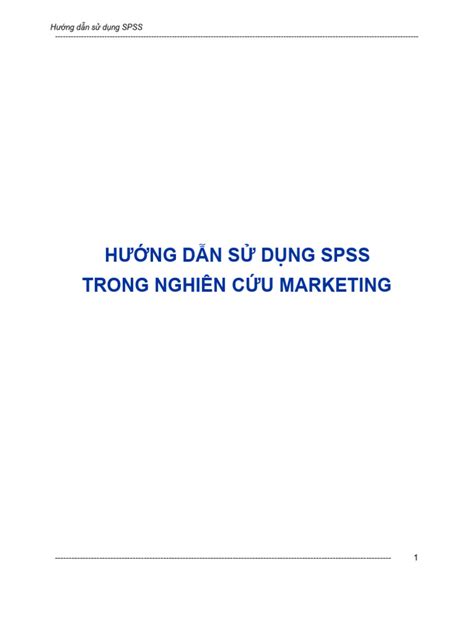 Huong Dan Spss Mba Basic Pdf
