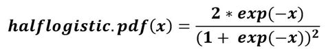 scipy stats half logistic Python 布客GeeksForGeeks 人工智能中文教程
