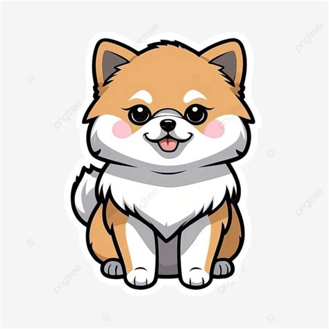 귀엽고 사랑스러운 포메리안 강아지 스티커 포메라니안 개 귀엽다 Png 일러스트 및 이미지 에 대한 무료 다운로드 Pngtree