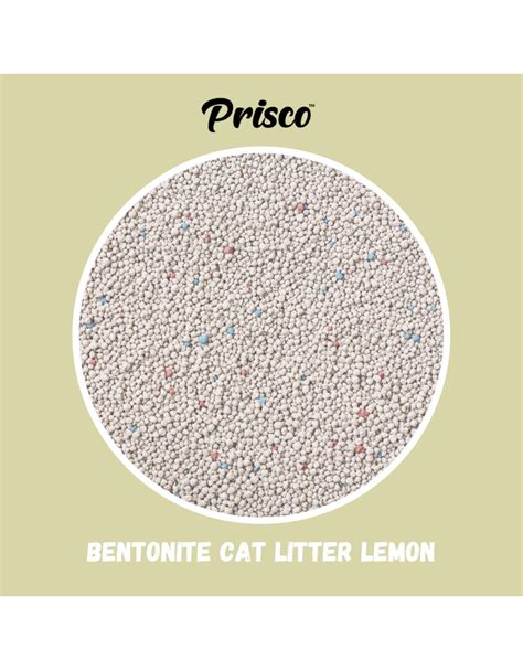 Prisco Bentonite Cat Litter 10l Lemon