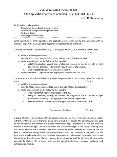 A3 Dll Cl Cdll Adt Pdf Computing Computer Programming