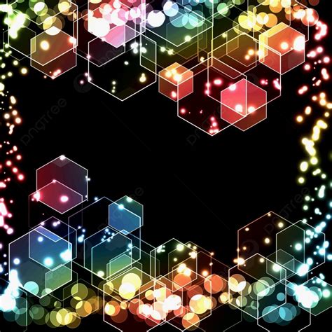 Hexagon Bokeh Light Glow Bright Photo Background And Picture For Free
