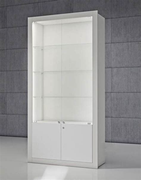 White Display Cabinet With Glass Doors And Drawers Glass Door Ideas