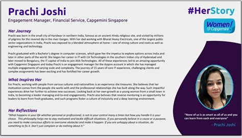 Prachi Joshi On Linkedin Capgemini Herstory 84 Comments