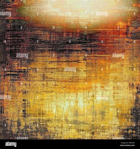 Grunge Texture With Decorative Elements And Different Color Patterns