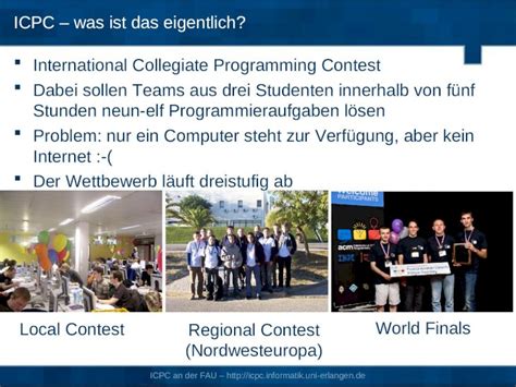 Ppt Icpc An Der Fau Icpc Was Ist Das Eigentlich International