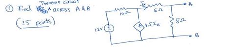 Find Thevenin Circuit Across A And B
