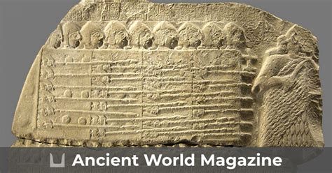 Stele Of The Vultures Ancient World Magazine