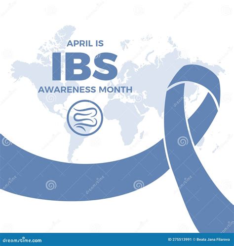April Is Irritable Bowel Syndrome Ibs Awareness Month Vector