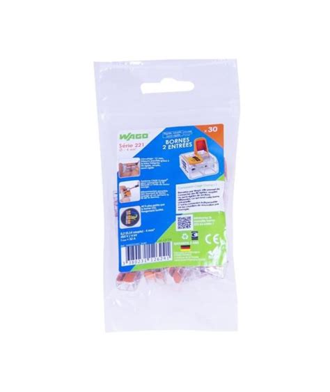 Wago Sachet De 10 Bornes 8 Entrées Ø 25 Mm² Série 2273 Leroy Merlin