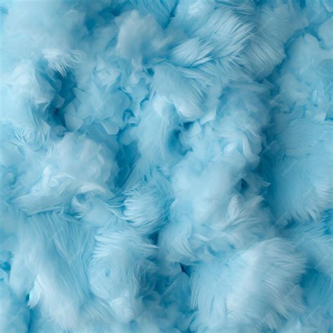 Premium Photo Blue Cotton Candy Texture Highly Detailed