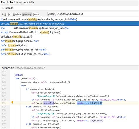 oasys install addons with pip install user in windows · issue 13